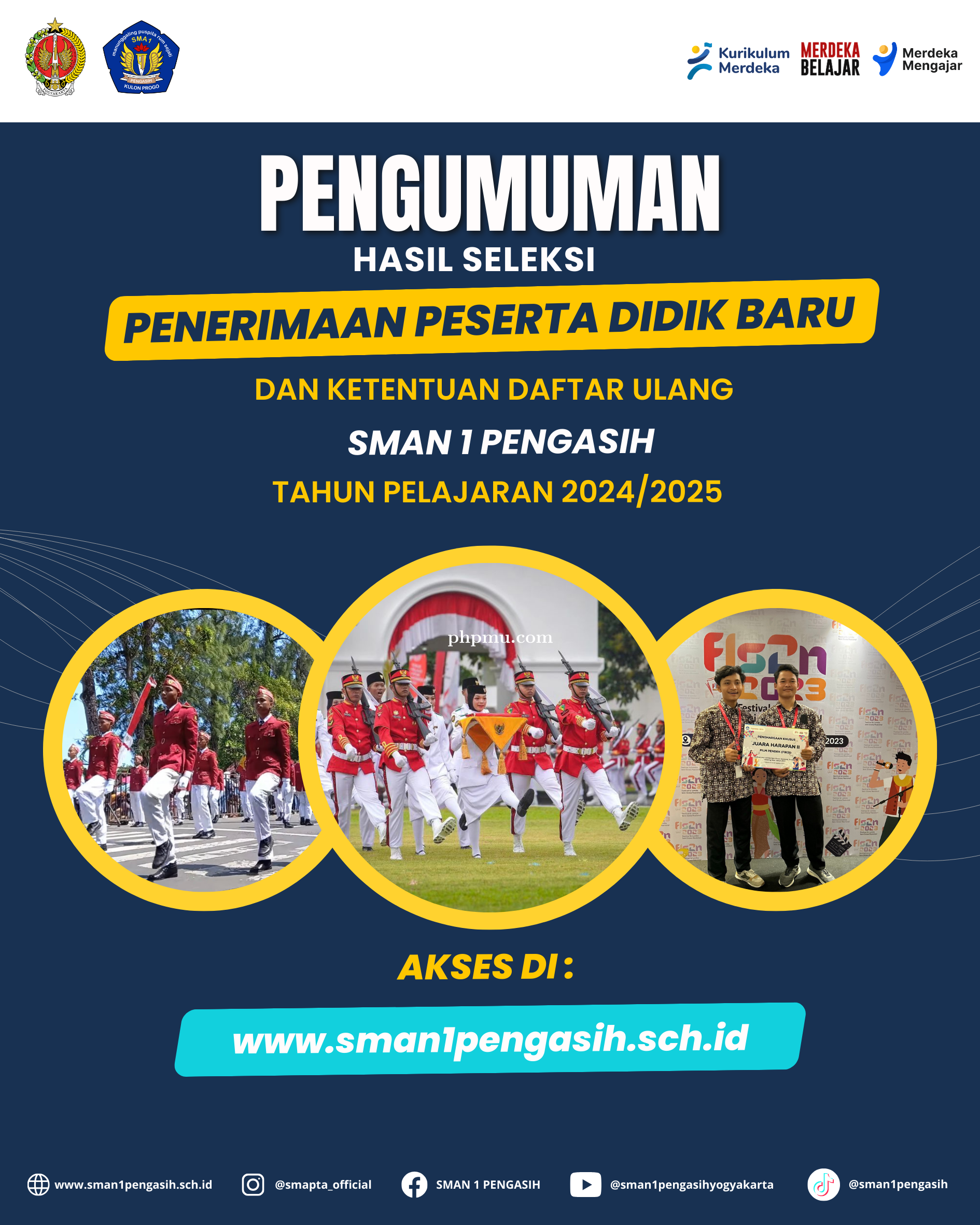 HASIL SELEKSI PENERIMAAN PESERTA DIDIK BARU KELAS REGULER SMA NEGERI 1 ...